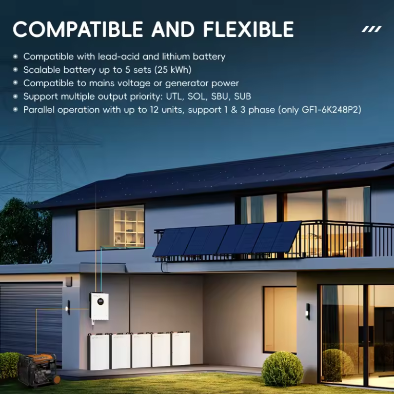 Single Phase Off-Grid Inverter 6.2kW